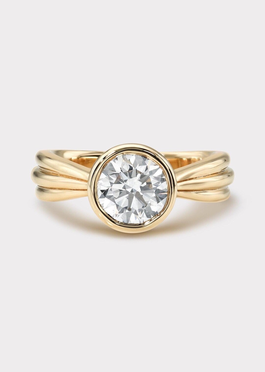 14k or 18k Gold the YUI Ring - Etsy