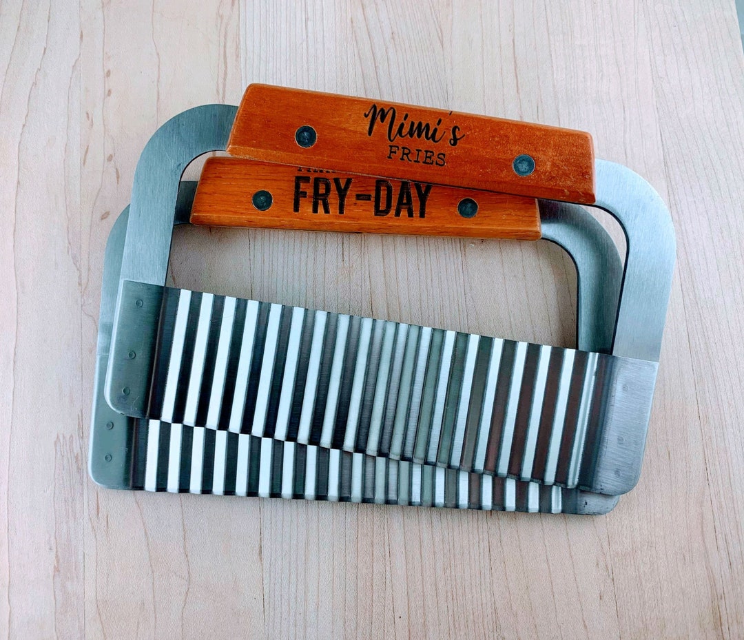 Personalized Crinkle French Fry Cutter, Custom French Fry Cutter ...