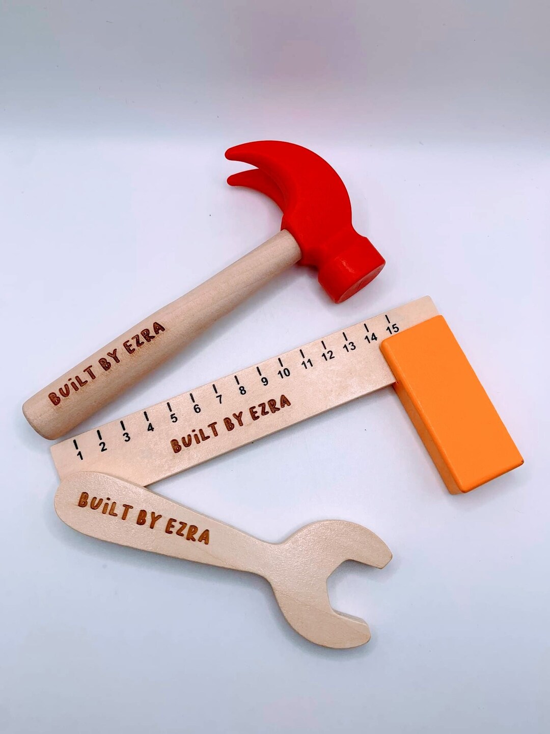 3 Pc. Personalized Kid's Tool Set, Custom Kid-friendly Toolbox Kit ...