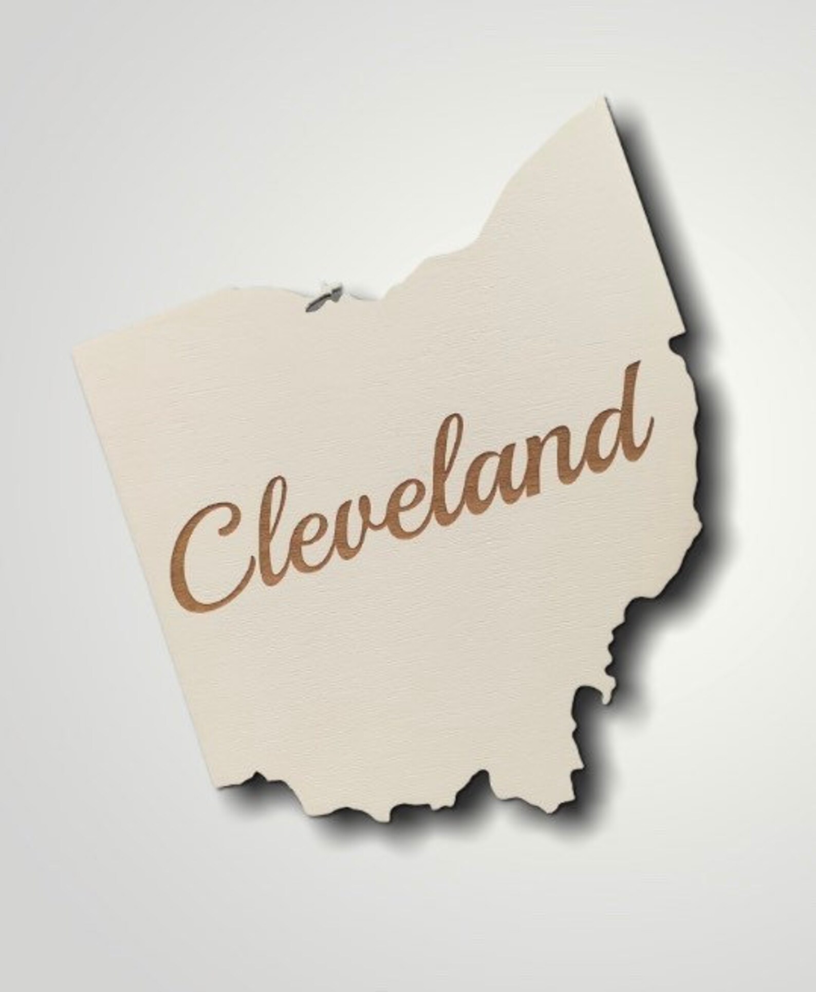 Cleveland Ohio Wooden Engraved 6 sign Cleveland | Etsy