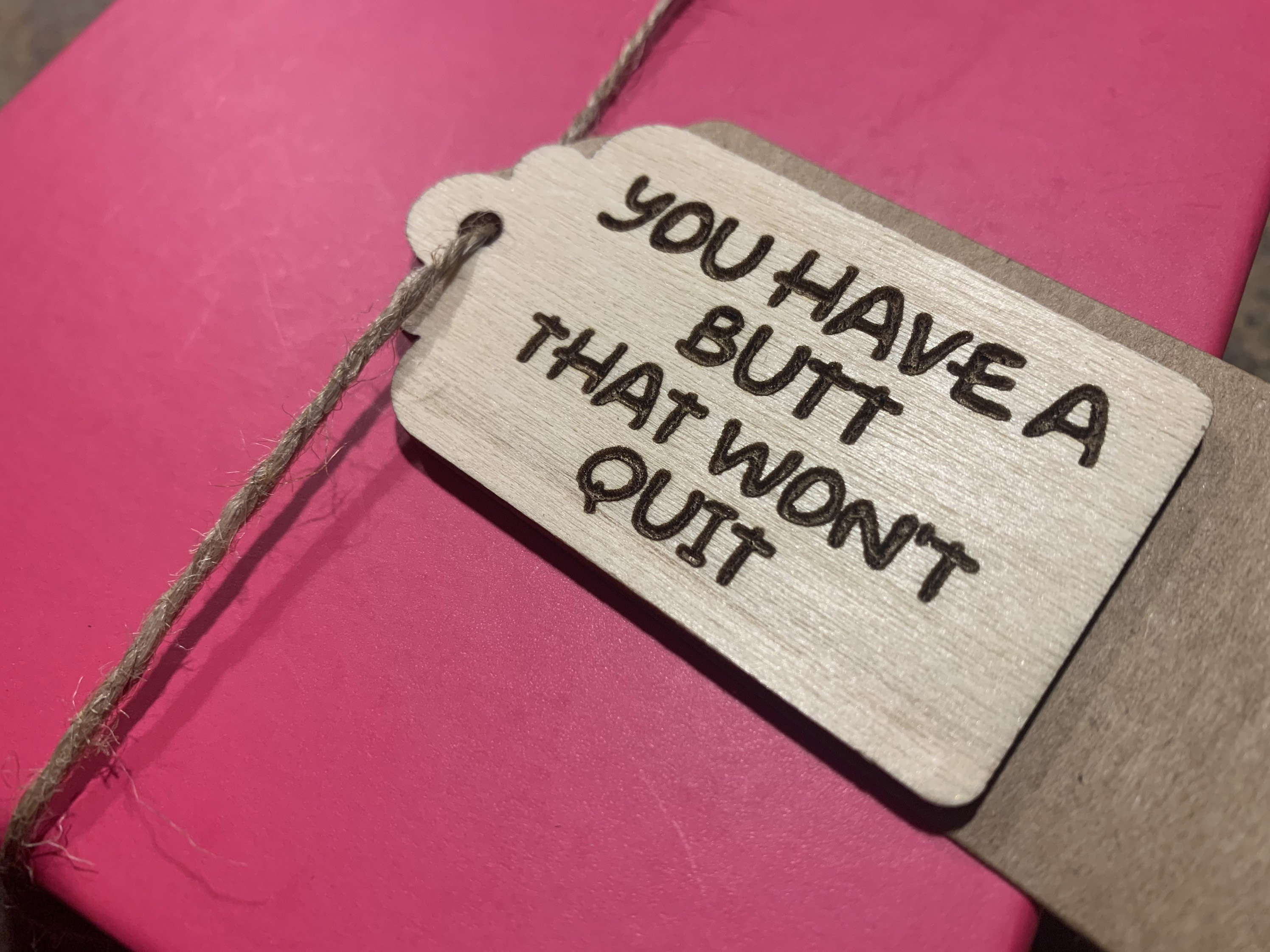 Simpsons Wooden Gift Tag Homer Simpson Marge Simpson Butt | Etsy