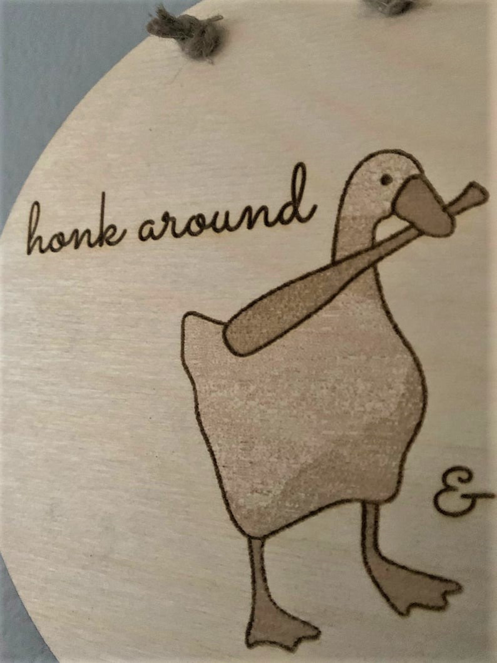 Untitled Goose Game Wooden Engraved Sign 6 Nintendo | Etsy