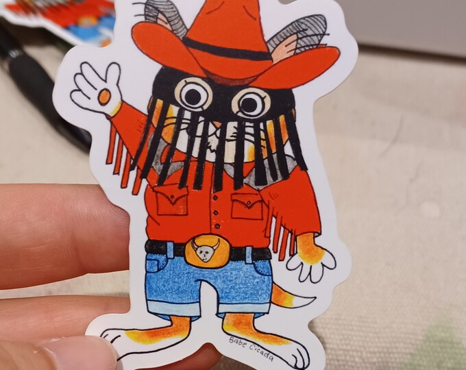 Lil' Orville Peck Richard Scarry Inspired Vinyl Sticker - Etsy