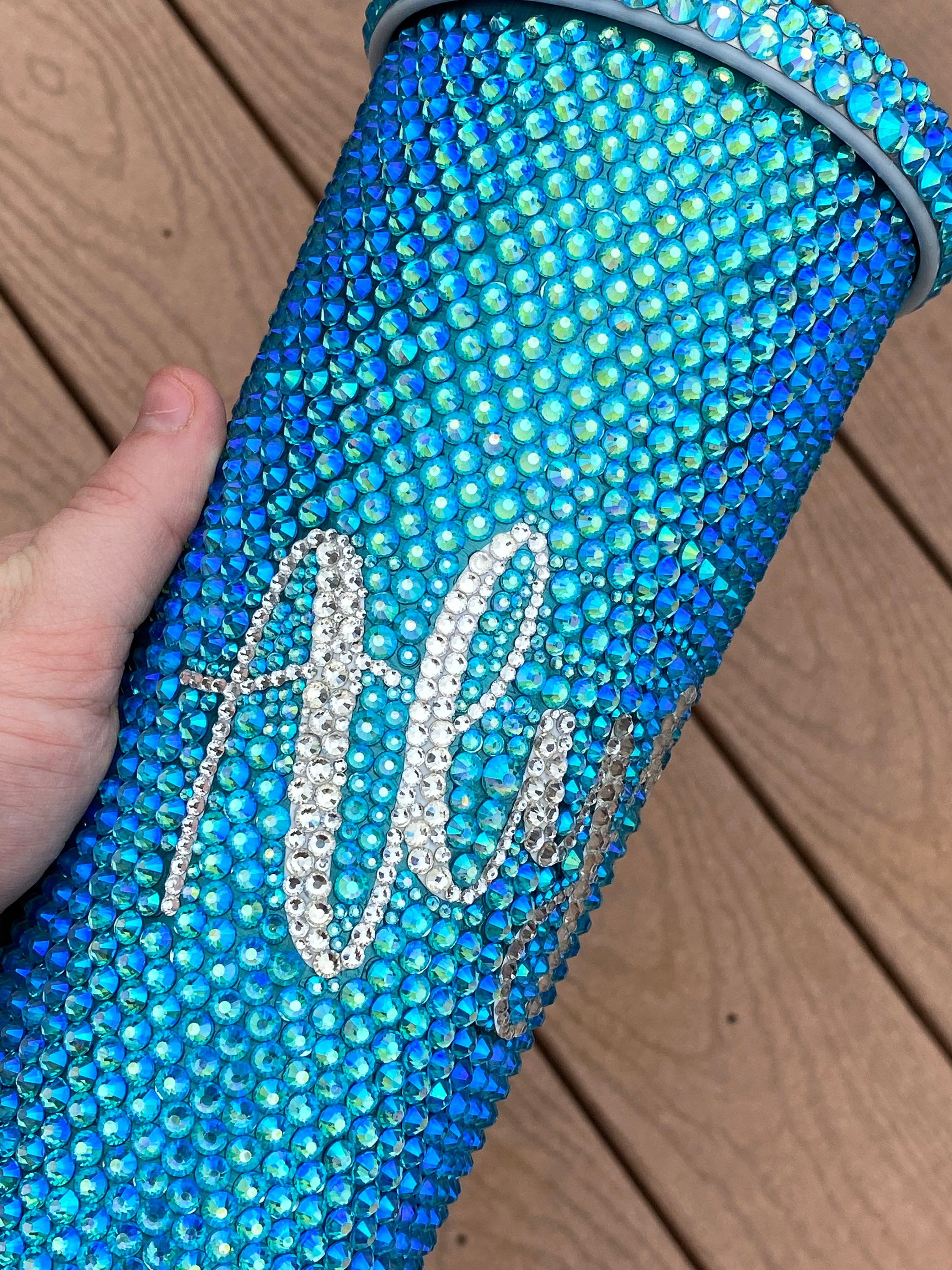 Personalized Rhinestone Tumbler Rhinestone Tumbler Manna | Etsy