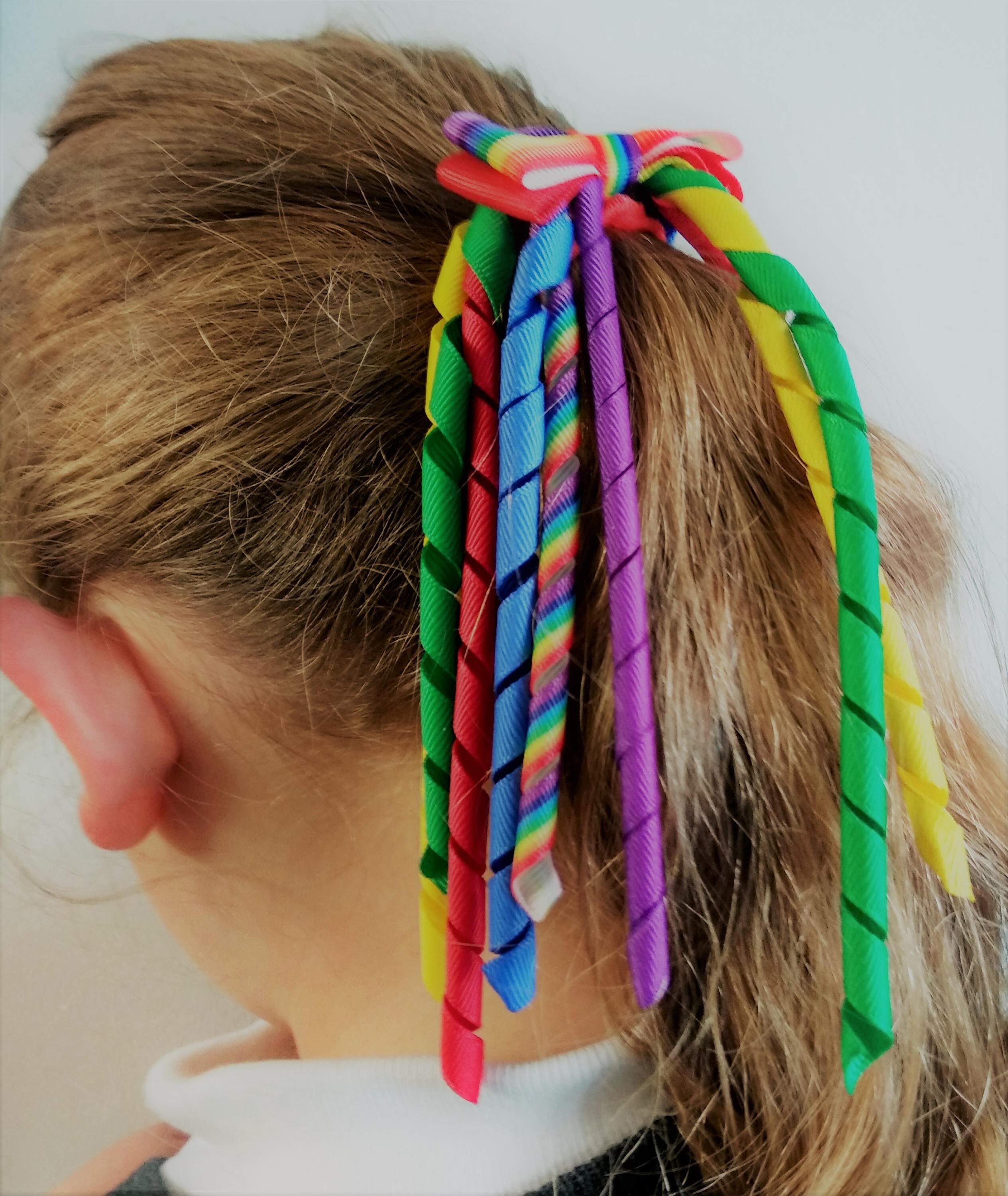 Lilac Ballet Curly Ponytail Streamer Long 8 Inch Hair - Etsy UK