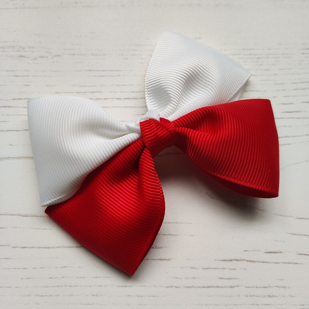 Poland Flag Hair Bow on Clip, Barrette or Elastic - Etsy