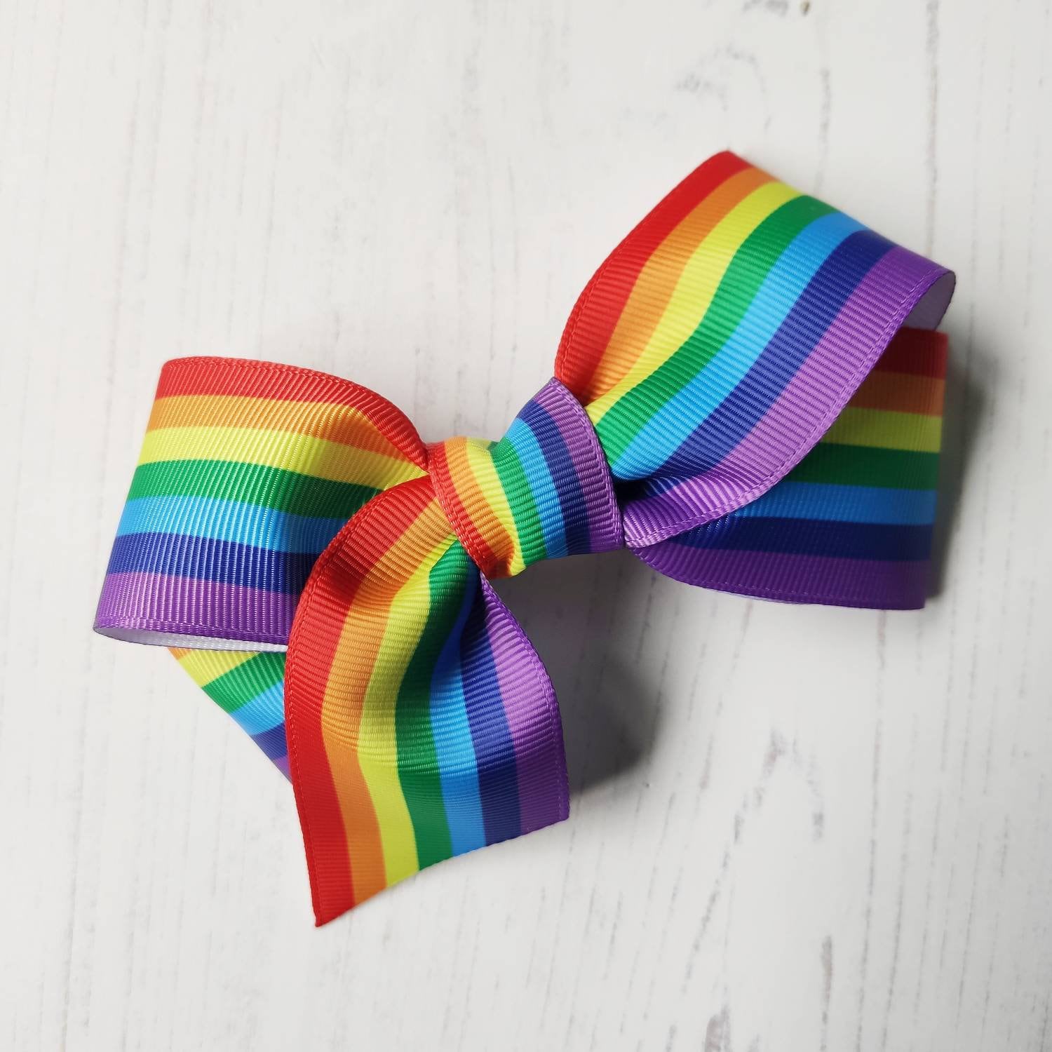 Big Rainbow Boutique Bow Large Dance Style Bow on Clip - Etsy UK