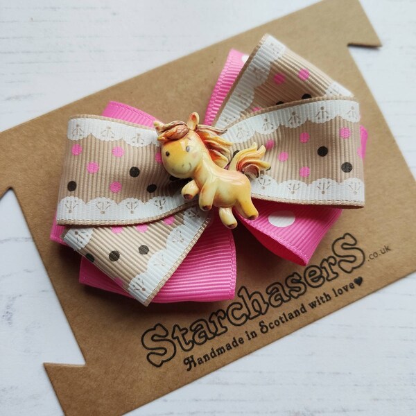 Equestrian Hair Bow - Etsy UK