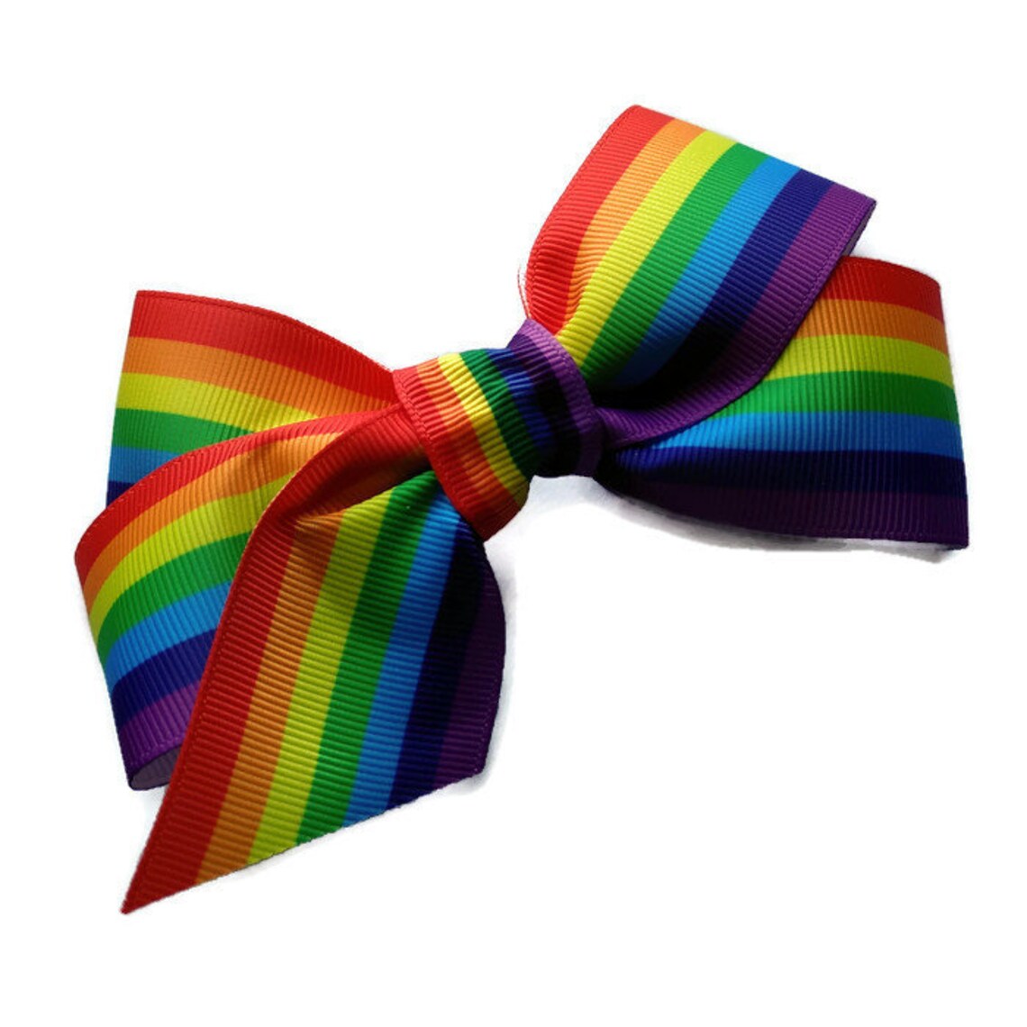 Big Rainbow Boutique Bow Large Dance Style Bow on Clip | Etsy