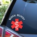 Addison's Disease Medical Alert Car Decal, Adrenal Insufficiency ...
