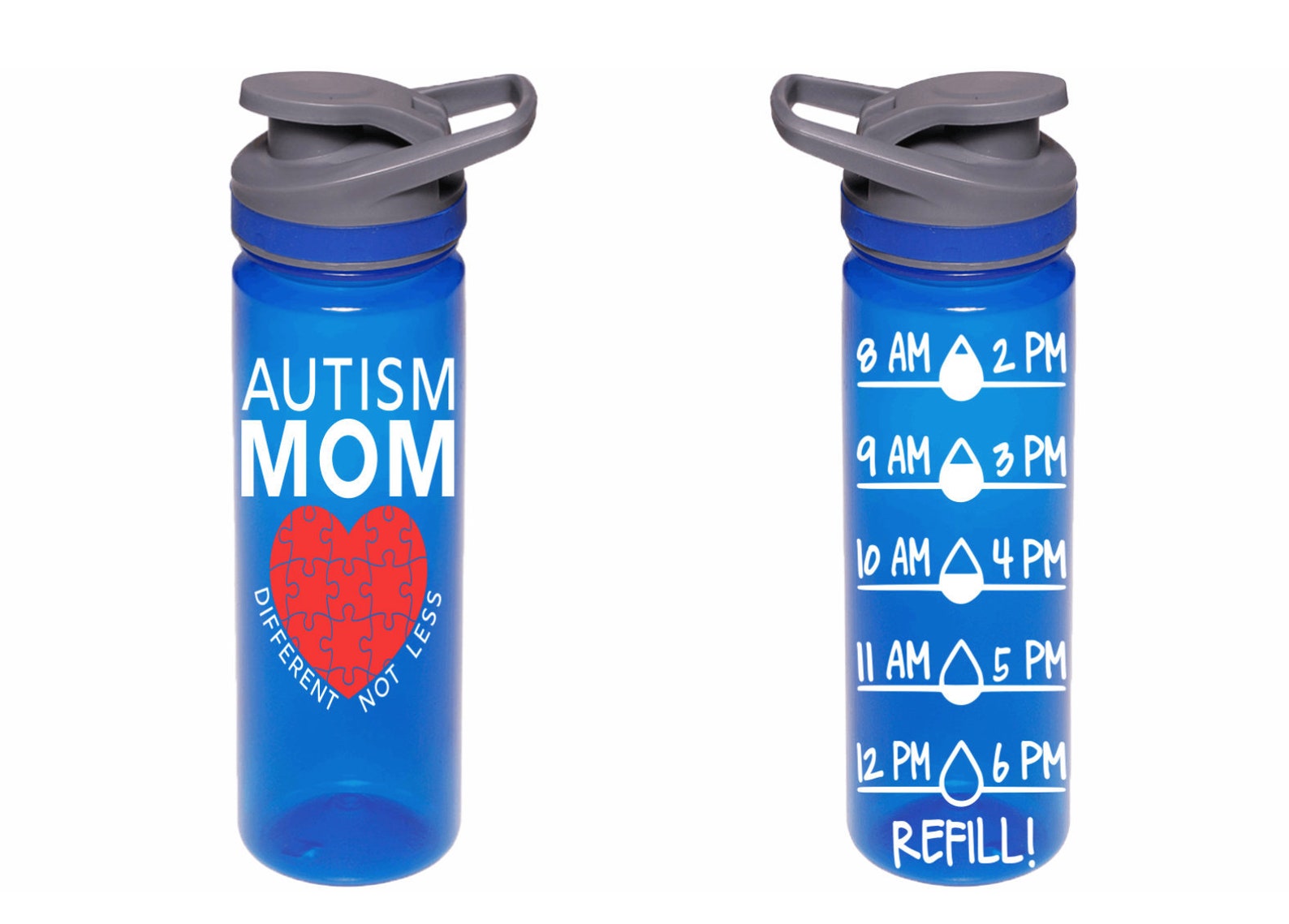 Autism Mom Water Bottle Motivational 22 oz Bottle Water | Etsy