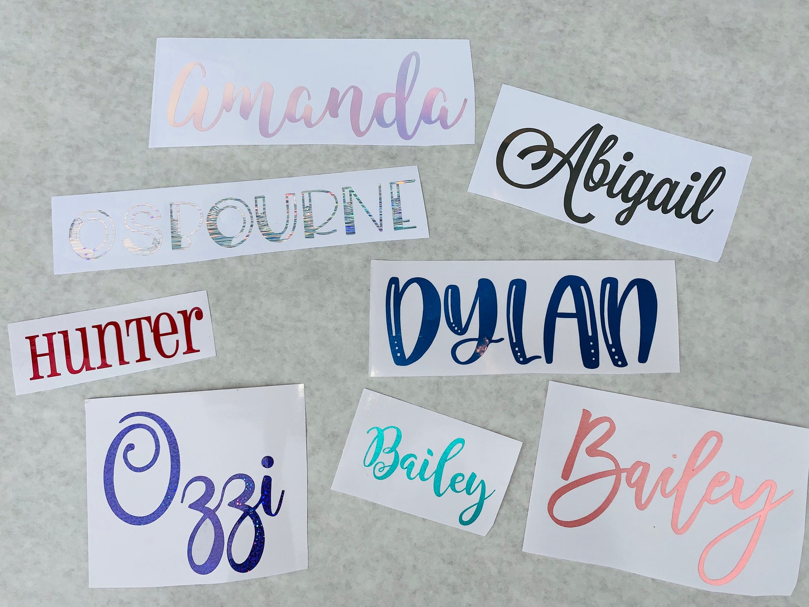 Custom Name Decals Personalized Decal Vinyl Name Decals | Etsy