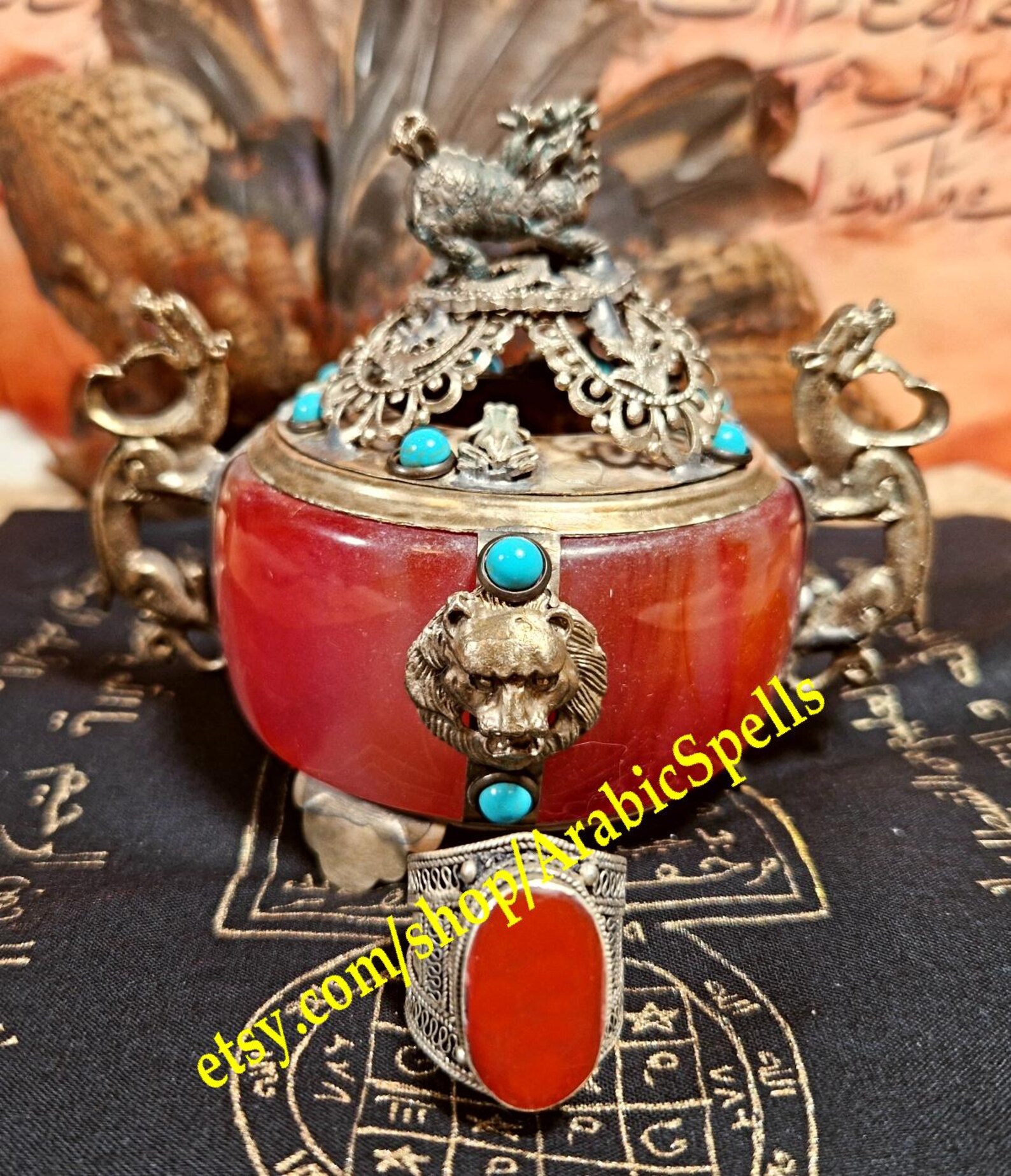 The Lion Ifrit King Malik Al-asad Ring, Unlimited Strength, Domination ...