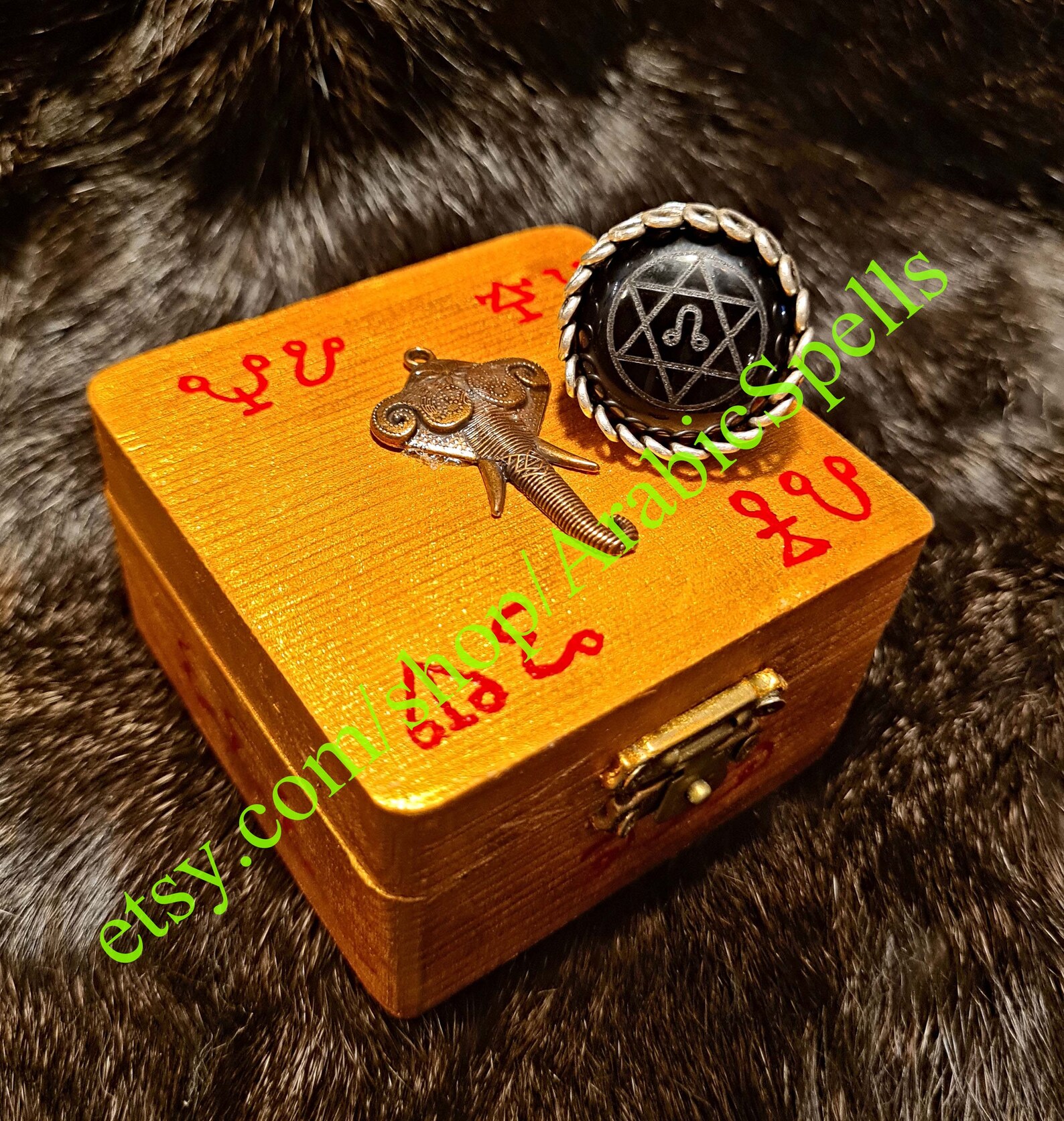 The Djinn Ring of King Dardash Rakib Al-fil - Etsy UK