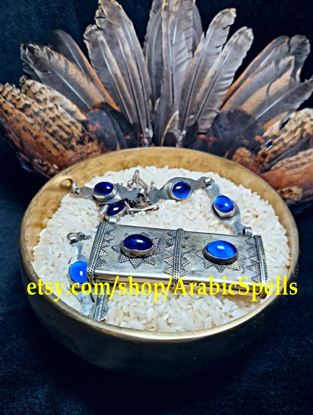 Unique Arabic Magical Talisman Necklace of the Elder Marid Ashmakar - Etsy