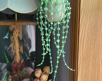 Beaded String of Pearls Potted Faux Plant - Etsy