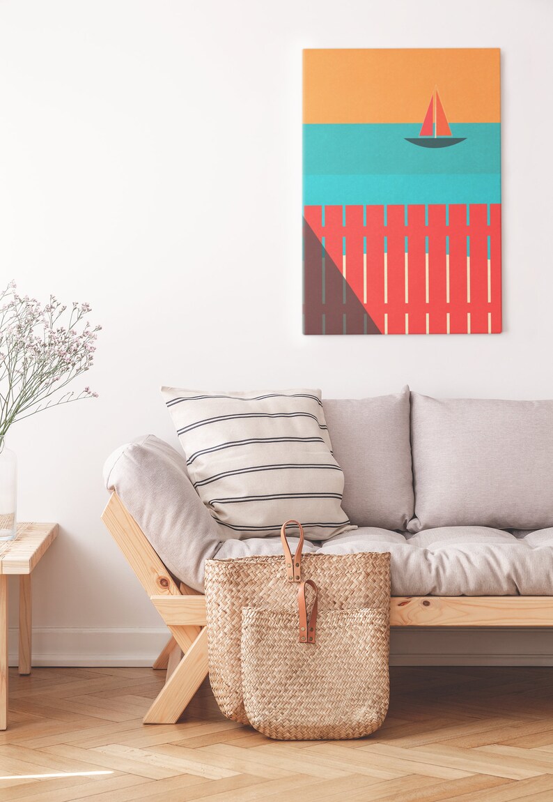 Summer Wall Art, Summer Art Print, Summer Beach Art Print, Summer Wall ...