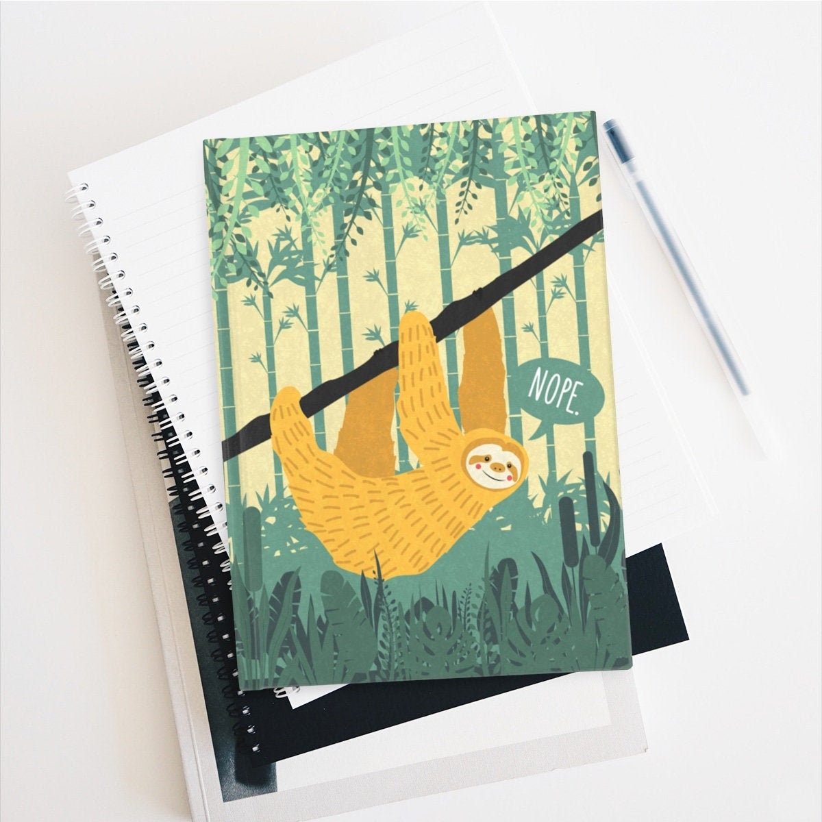 Sloth Writing Journal Cute Writing Journal Cute Journal - Etsy