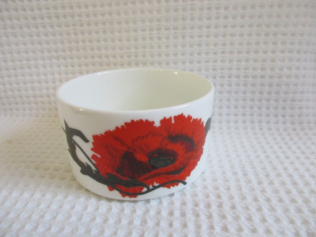Vintage 1980's SUSIE COOPER DESIGN Corn Poppy Trinket Pot Trinket Dish ...