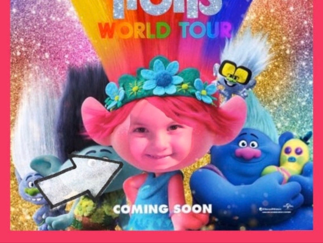 Poppy / Trolls World Tour / Fun Gag Gift / Add Your Face / Put A Head ...