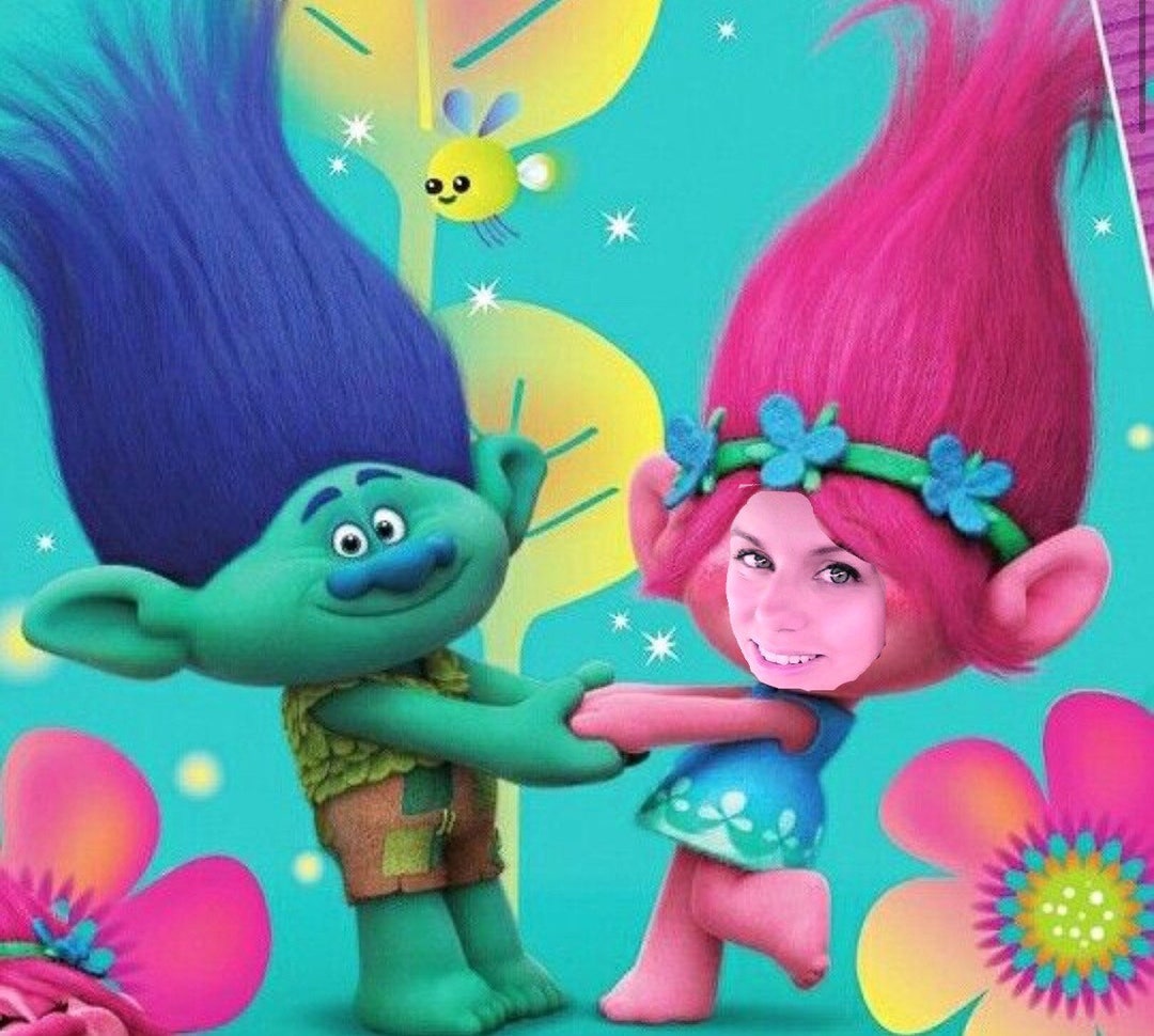 Poppy or Branch / Trolls / Fun Gag Gift / Add Your Face / Put A Head on ...