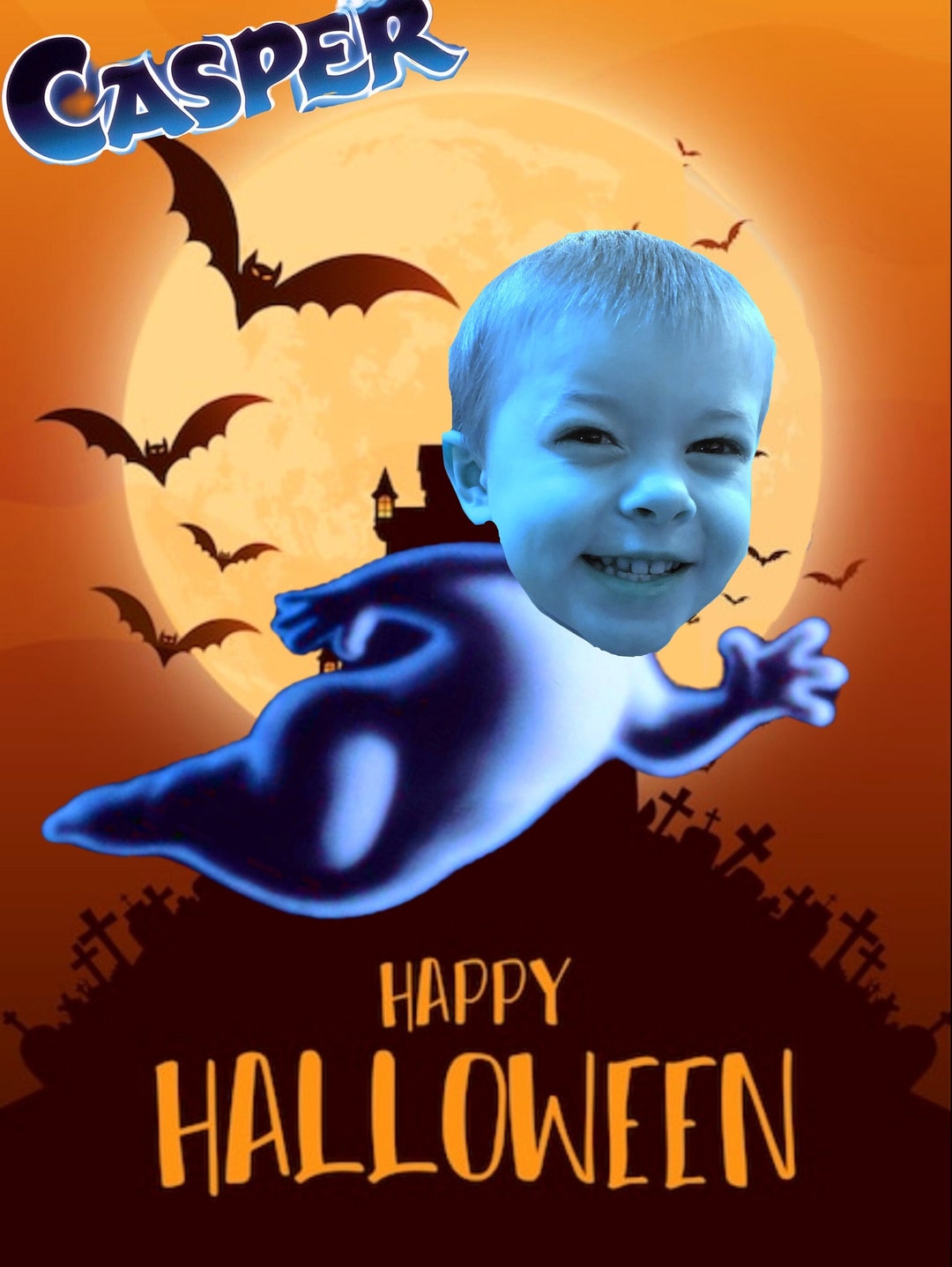 Casper the Friendly Ghost / Cute & Spooky / Halloween / Fun Gag Gift ...
