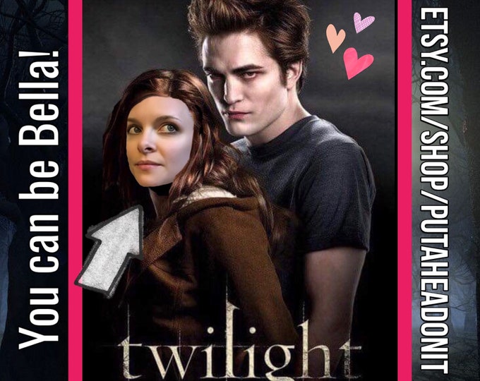 Twilight / Bella & Edward / Fun Gag Gift / Add Your Face / Put A Head ...