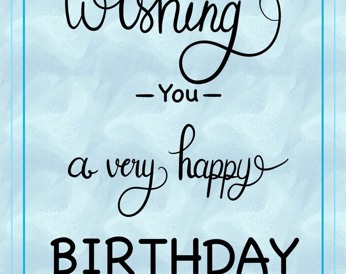 Digital Happy Birthday E-card for Download - Etsy Canada