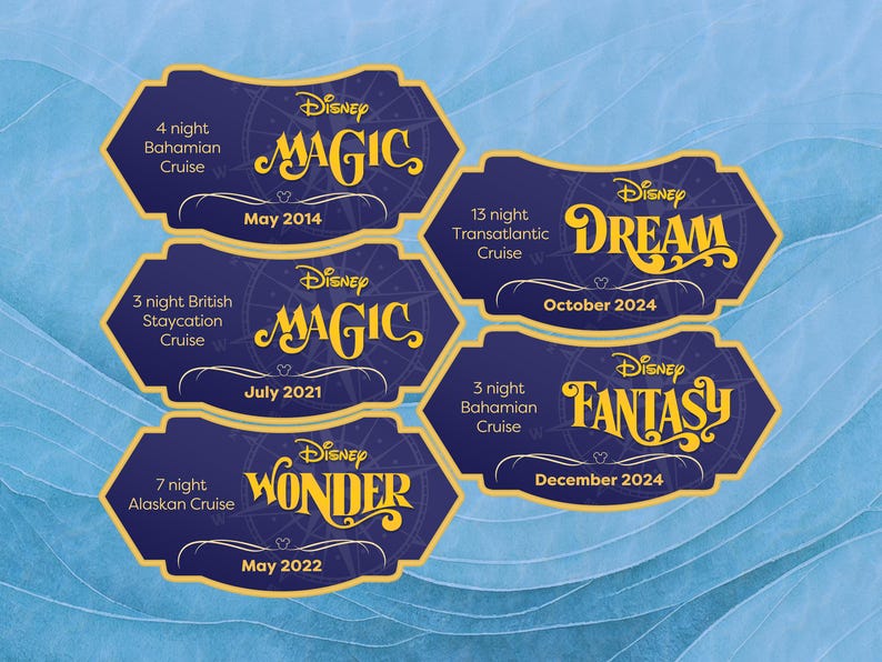 Personalised Disney Cruise Magnet - Ship Memento - Stateroom Door ...