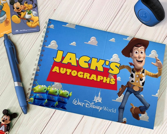 Personalised Toy Story woody / Jessie Autograph Book - Etsy