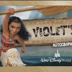 Personalised Moana Autograph Book - Disneyland / Disney World - Etsy