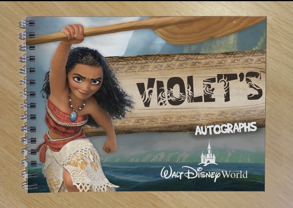 Personalised Moana Autograph Book - Disneyland / Disney World - Etsy