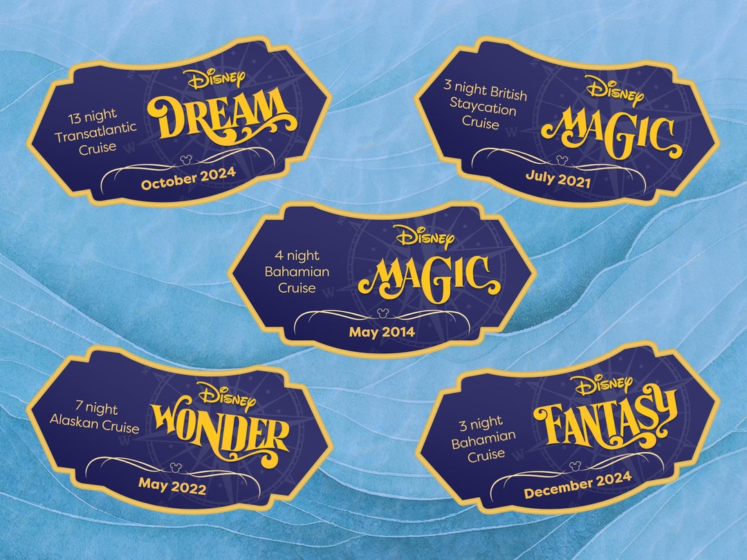 Personalised Disney Cruise Magnet - Ship Memento - Stateroom Door ...