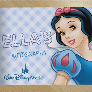 Personalised Snow White Autograph Book Disneyland / Disney World - Etsy