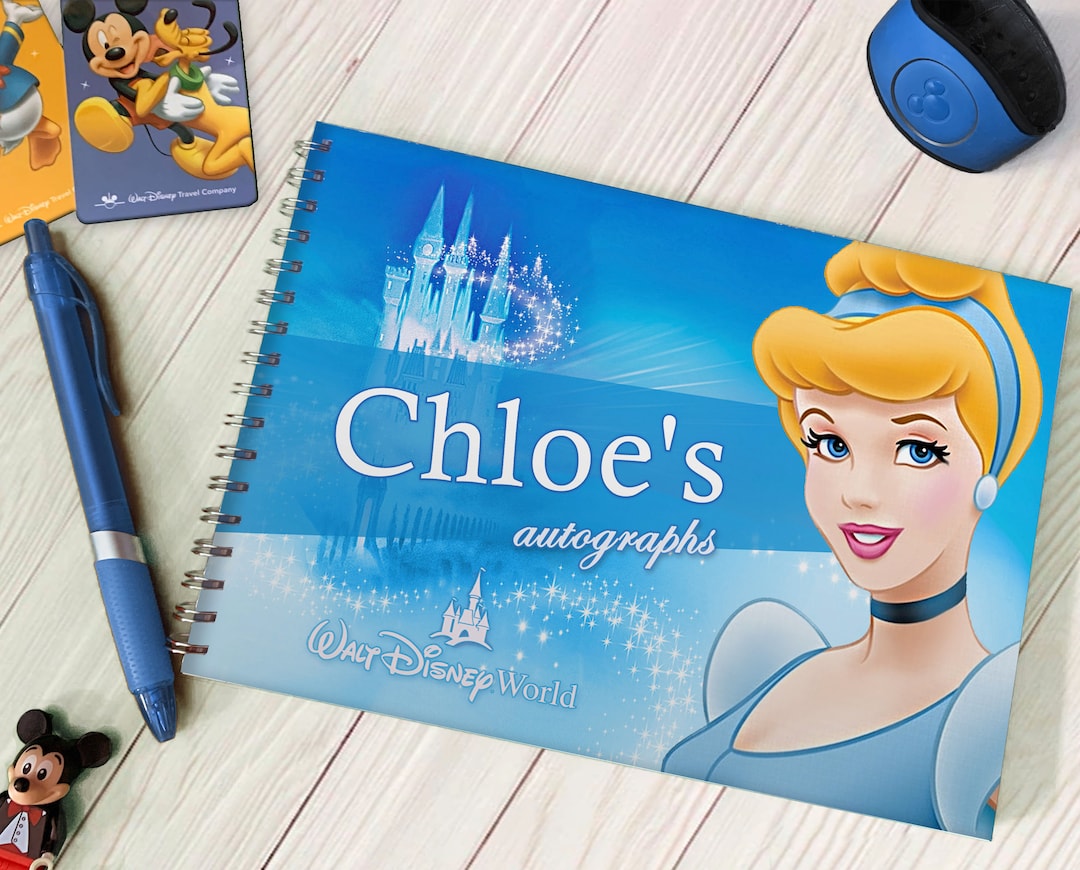 Personalised Cinderella Autograph Book - Disneyland / Disney World - Etsy