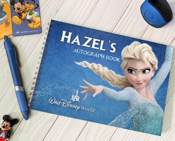 Personalised Frozen elsa / Anna / Olaf Autograph Book - Etsy