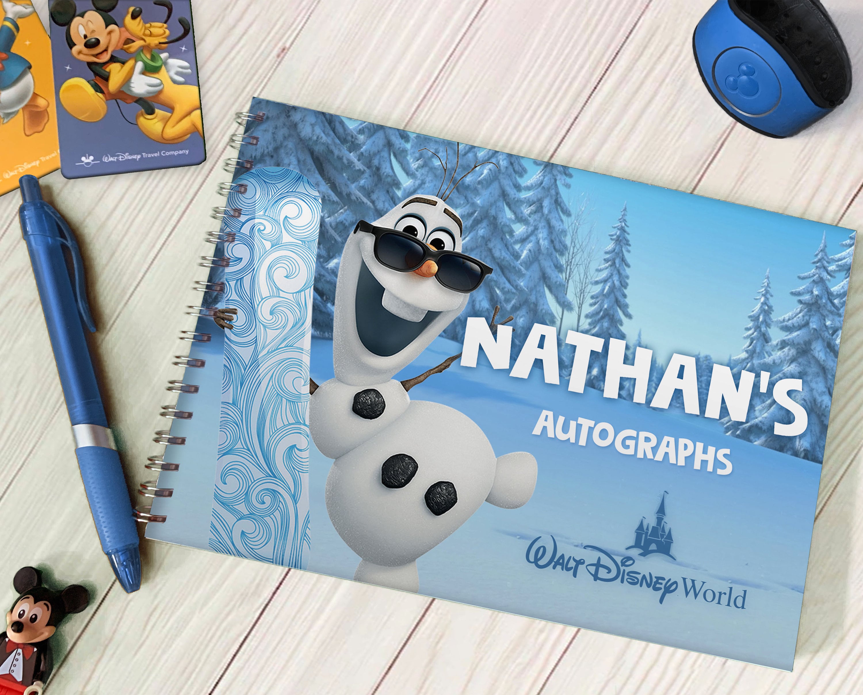 Personalised Frozen elsa / Anna / Olaf Autograph Book - Etsy