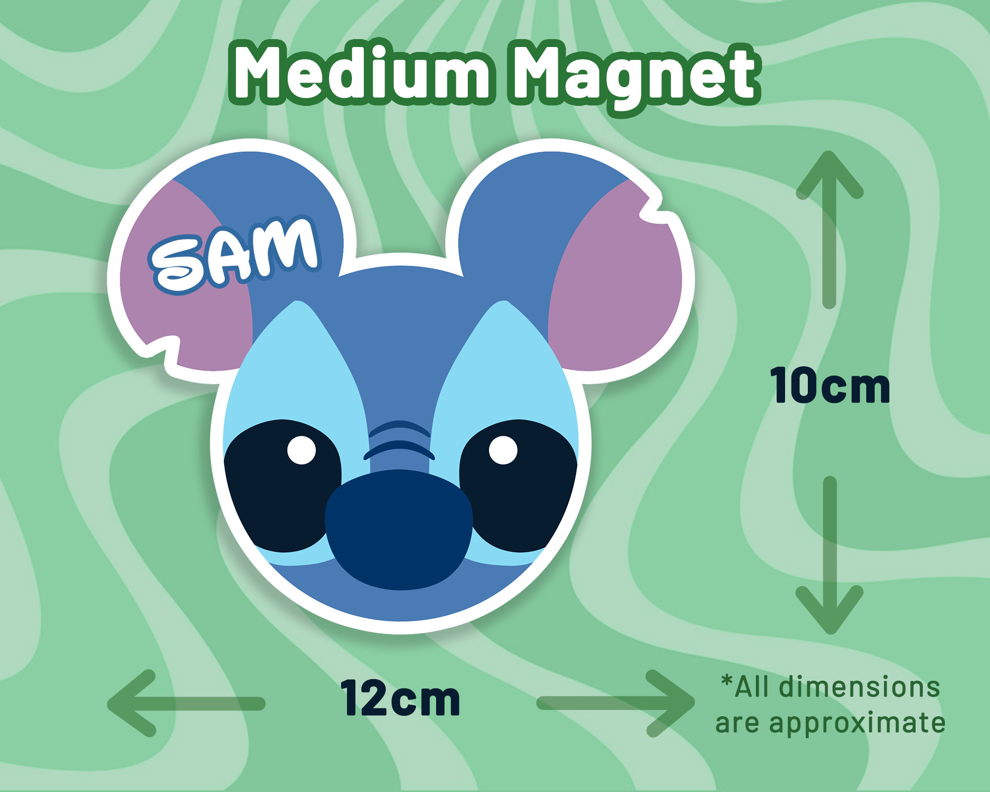 Personalised Disney Magnet Themed Character Fridge Magnet / - Etsy