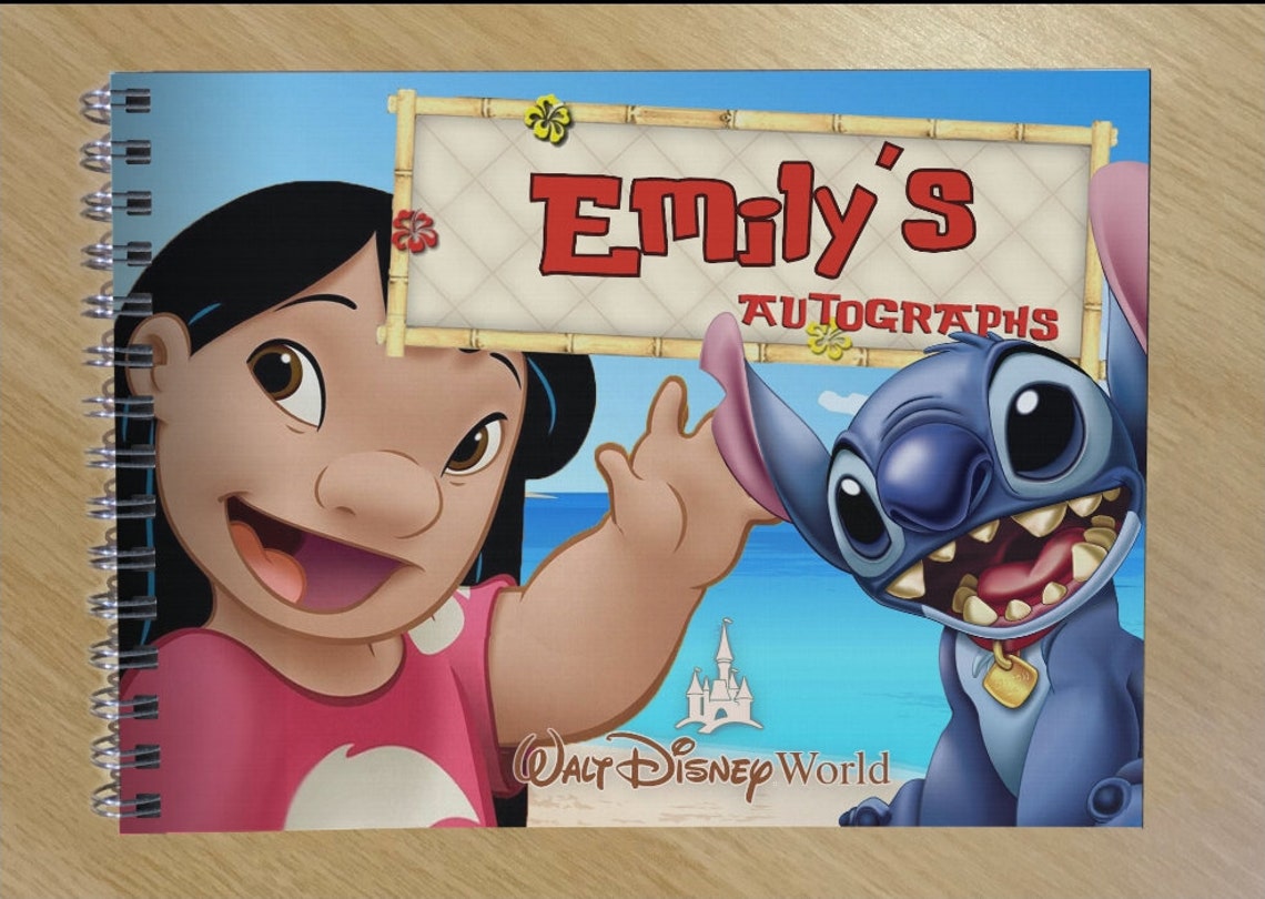 Personalised Lilo & Stitch Autograph Book - Disneyland / Disney World ...