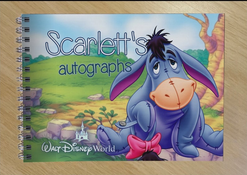 Personalised Eeyore Autograph Book - Disneyland / Disney World - Etsy