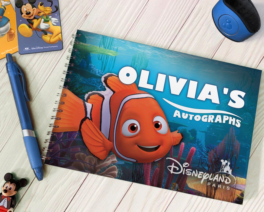 Personalised Finding Nemo Autograph Book - Disneyland / Disney World - Etsy