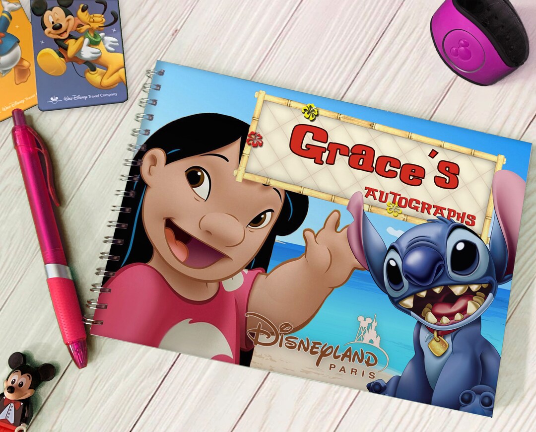 Personalised Lilo & Stitch Autograph Book - Disneyland / Disney World ...