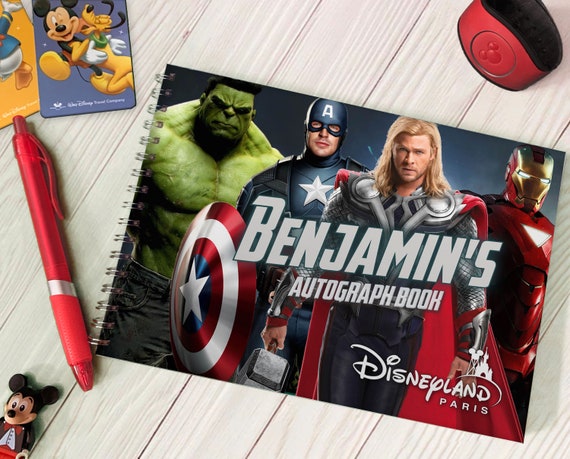 Personalised Marvel Avengers Autograph Book Disneyland / - Etsy