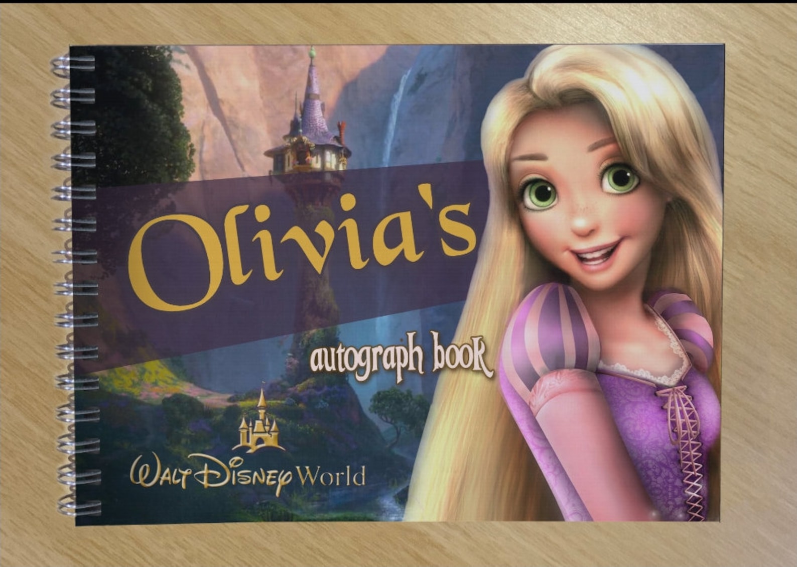 Personalised Tangled rapunzel Autograph Book Disneyland / - Etsy