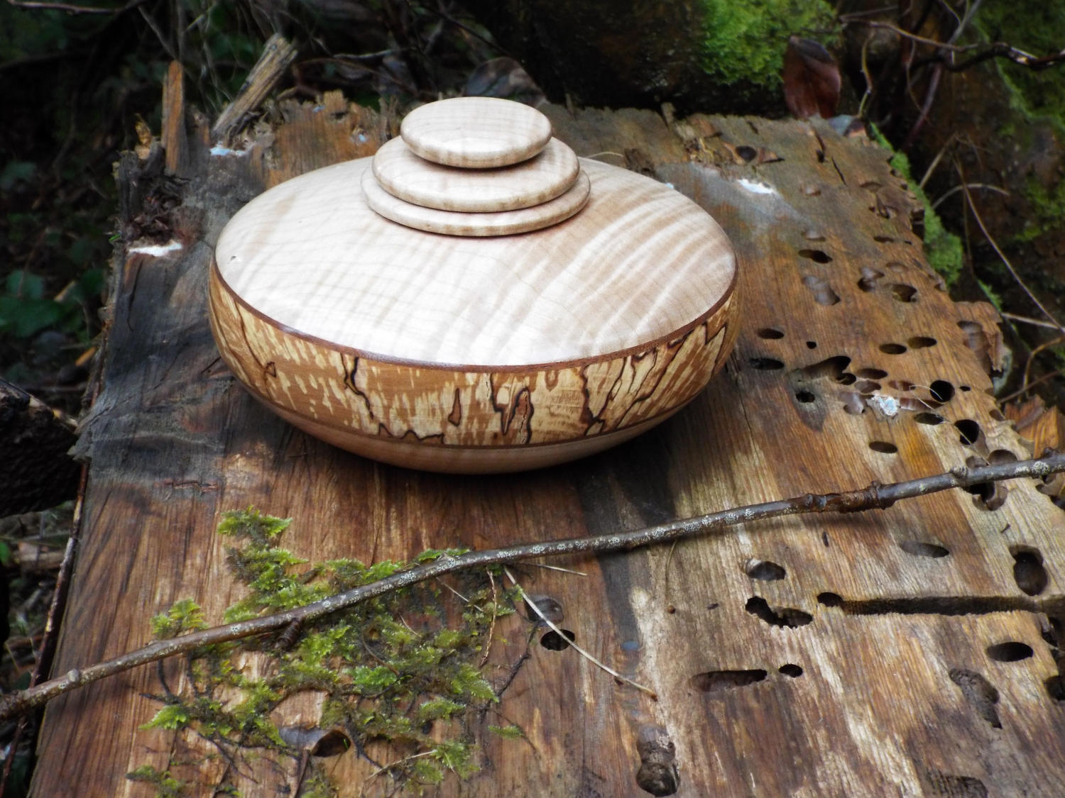 Hand Turned Firery Fiddleback Maple Bowl - Etsy
