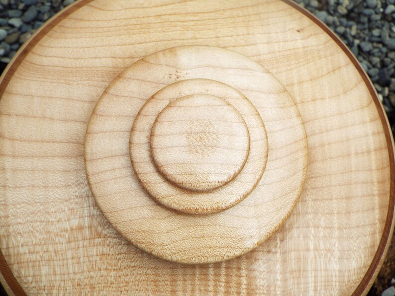 Figure Maple Hand Turned Large Bowl With Cap - Etsy
