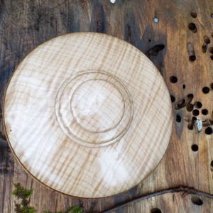 Hand Turned Firery Fiddleback Maple Bowl - Etsy