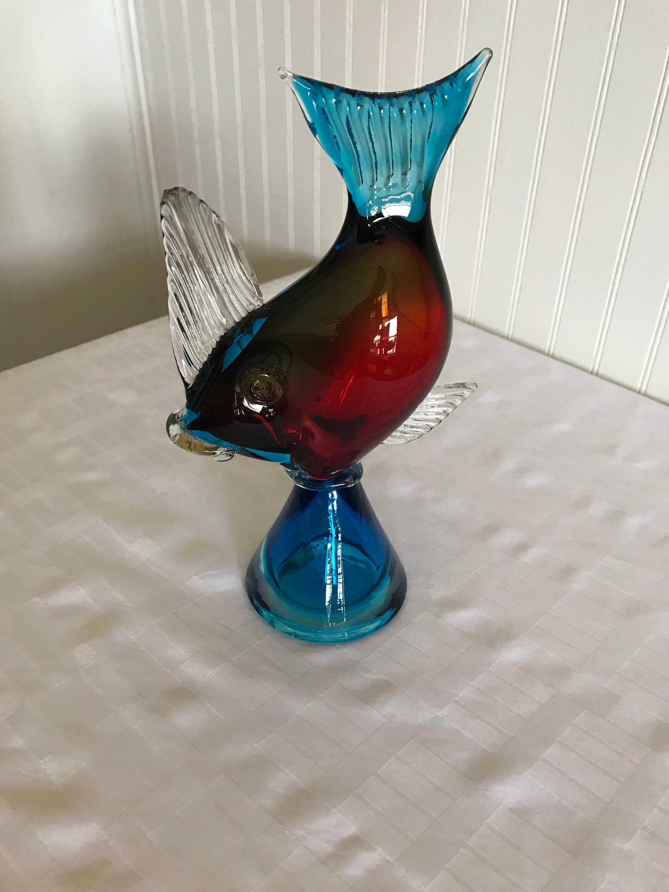 Barbini Murano Glass Fish Figurine - Etsy