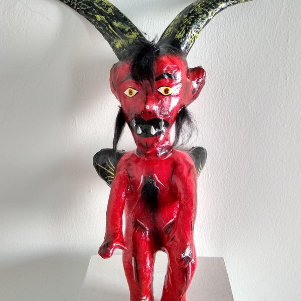 Paper Mache Devil - Etsy