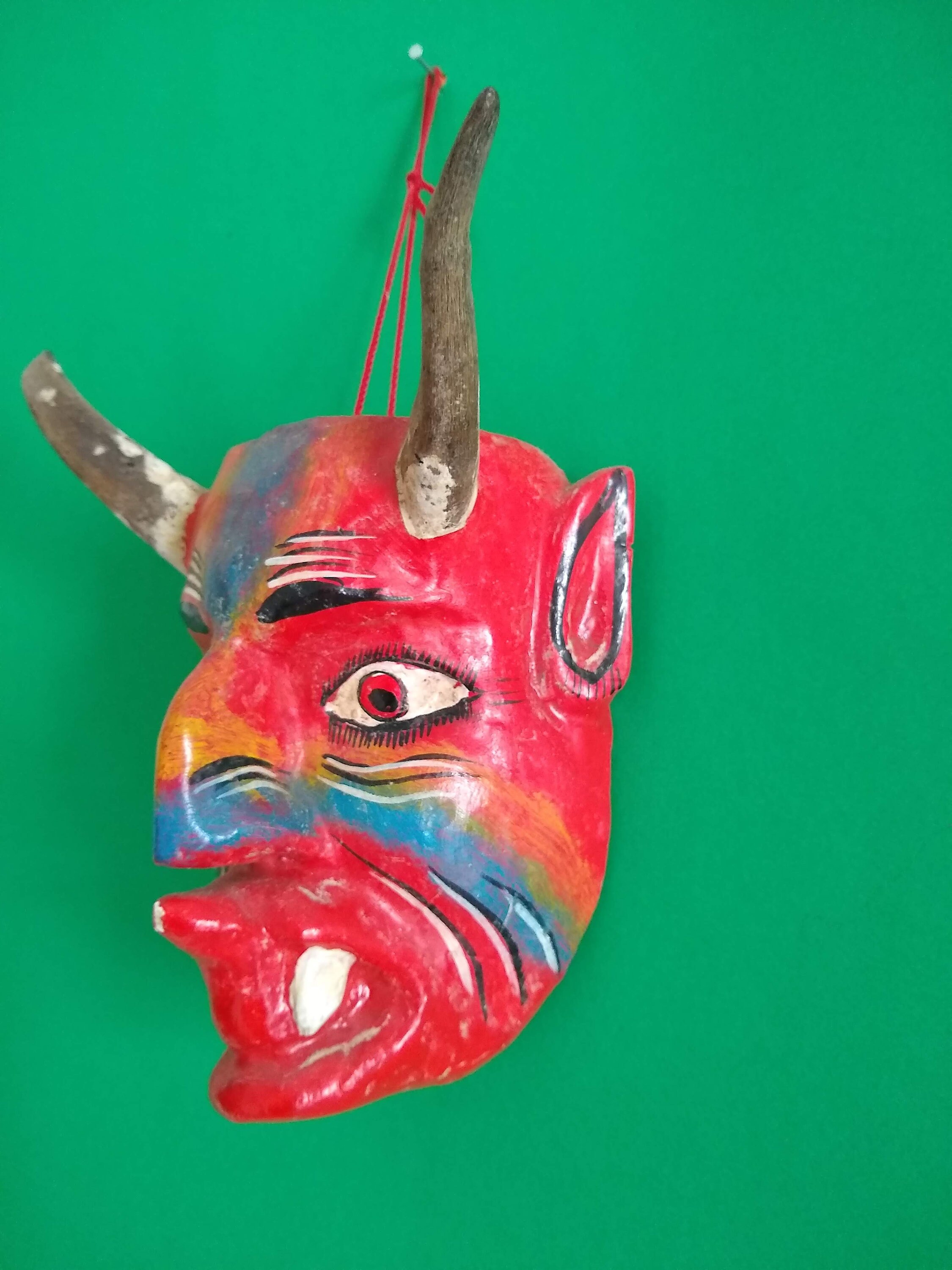 Pequeño Vintage Arte Popular Mexicano Bailando Diablo Diablo - Etsy España